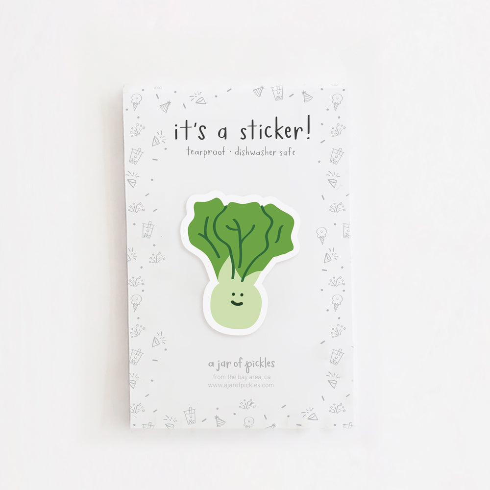 Bok Choy Vegetable Vinyl Sticker – A Jar of Pickles