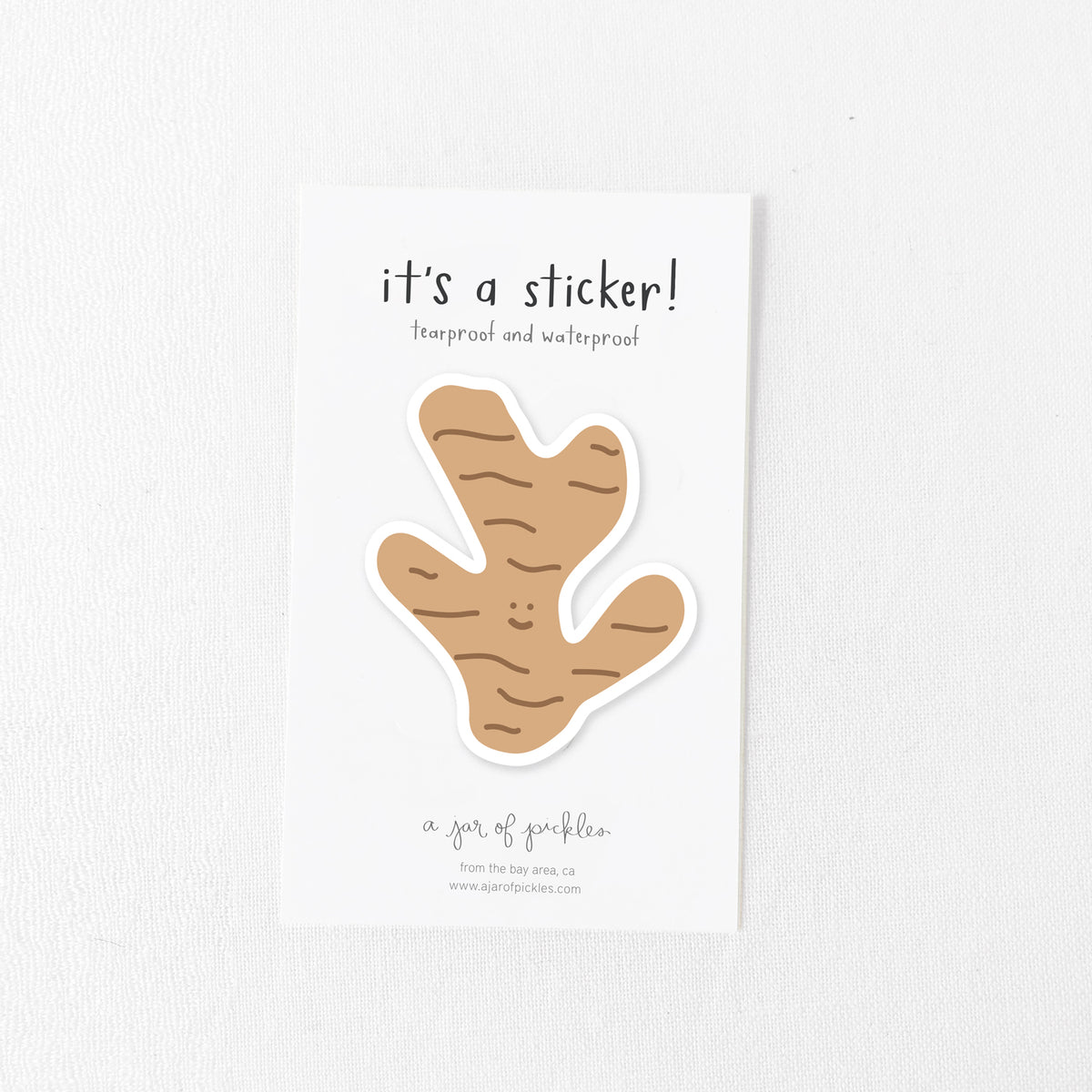 Ginger Vinyl Sticker – A Jar of Pickles