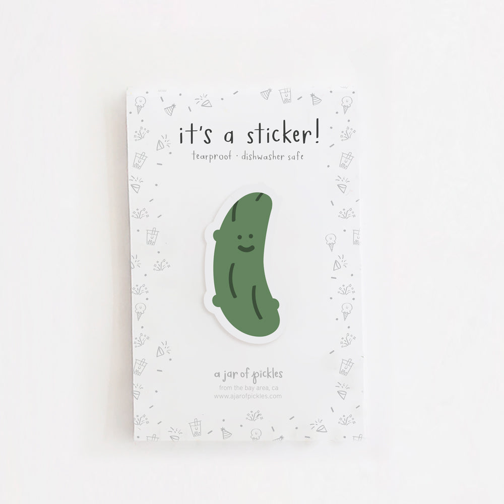 Pickle Vinyl Sticker – A Jar of Pickles