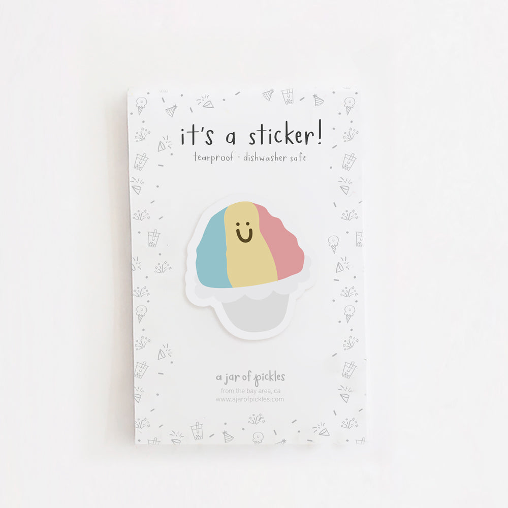 Shave Ice Vinyl Sticker – A Jar of Pickles