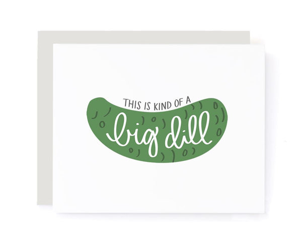 This is Kind of a Big Dill Greeting Card – A Jar of Pickles