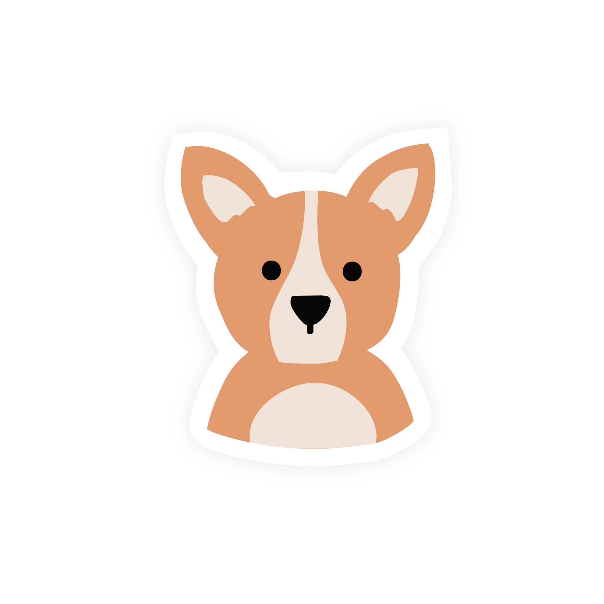 Corgi Dog Vinyl Sticker – A Jar of Pickles