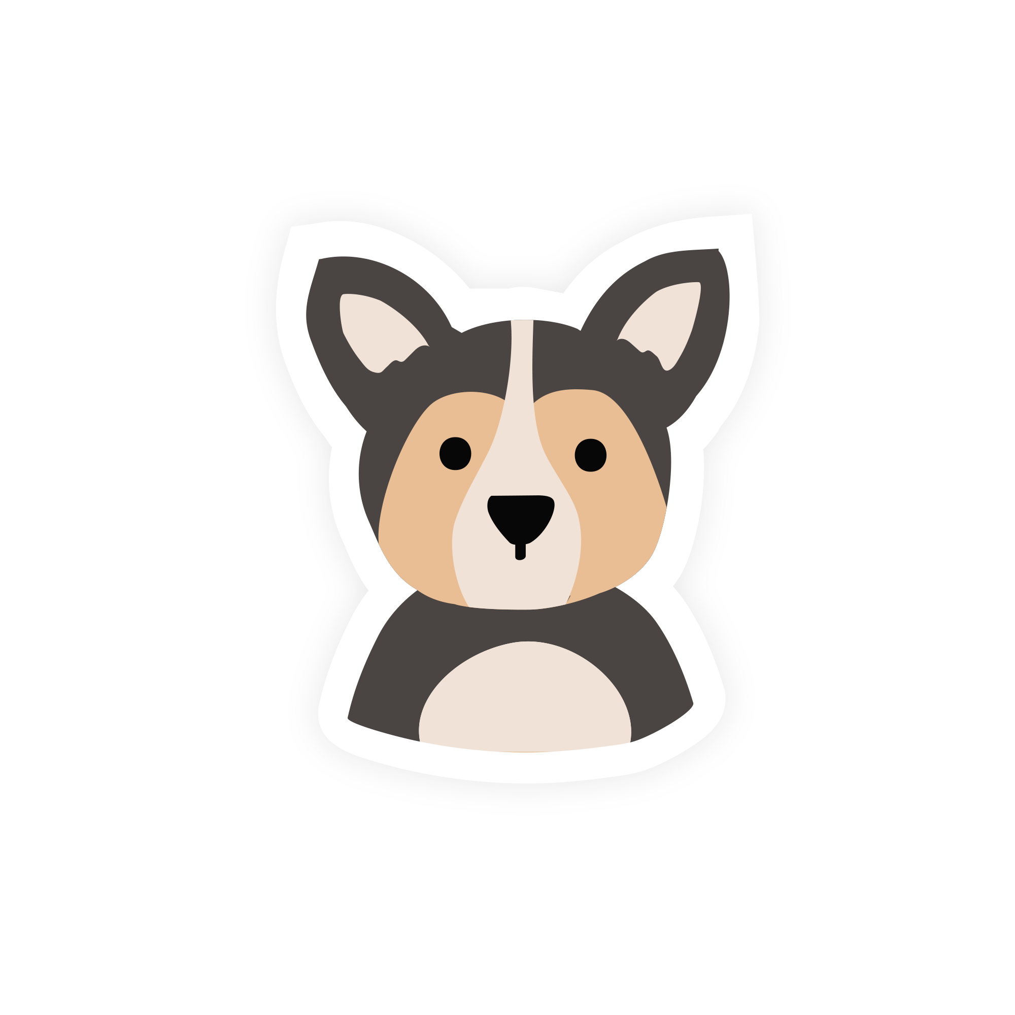 Corgi Dog Vinyl Sticker – A Jar of Pickles