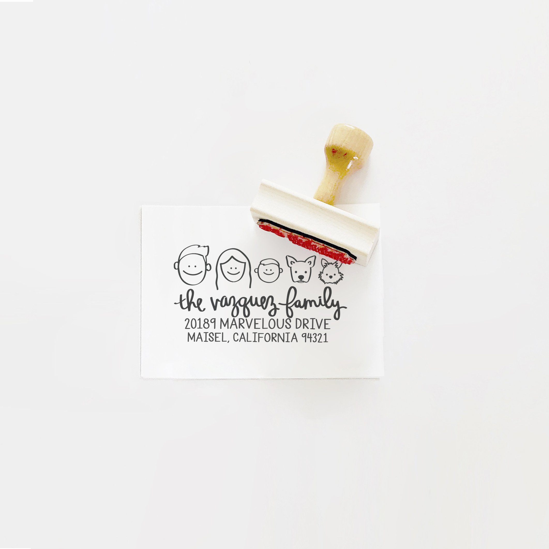 A Jar of Pickles | Personalized Stamp with Address