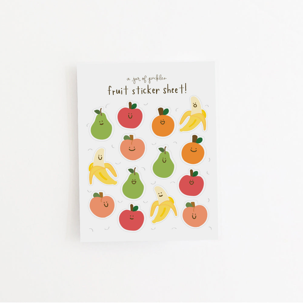 Fruit Sticker Sheet – A Jar of Pickles